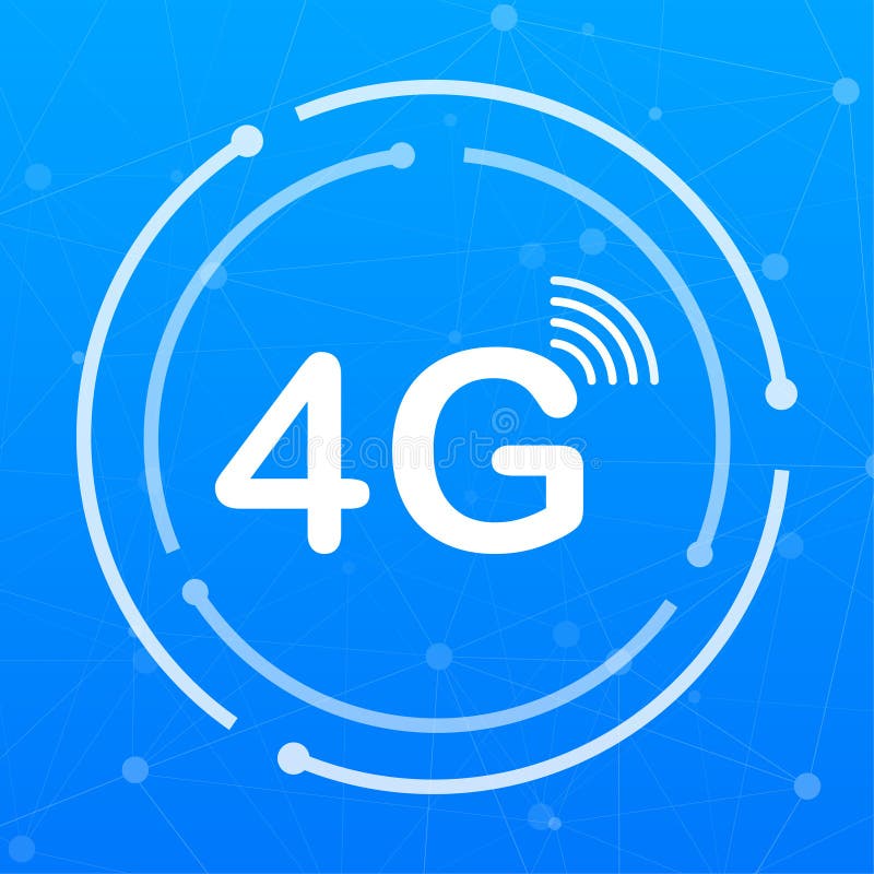 4G Sim Card. Mobile Telecommunications Technology Symbol. Vector ...