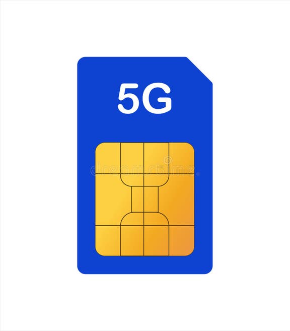 5G SIM Card. stock vector. Illustration of advertising - 361710864