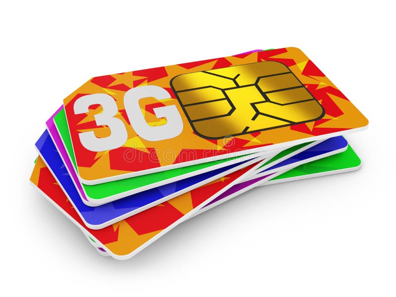 3g sim cards stock illustration. Illustration of internet - 52374550