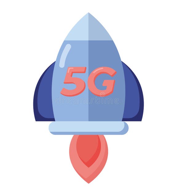5G speed internet stock vector. Illustration of high - 307055292