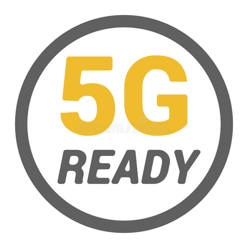 5g Sticker with READY Word in Circle Frame Stock Vector - Illustration ...