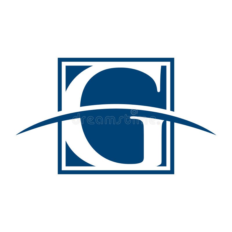 G Swoosh Logo Initial Template Stock Vector - Illustration of label ...