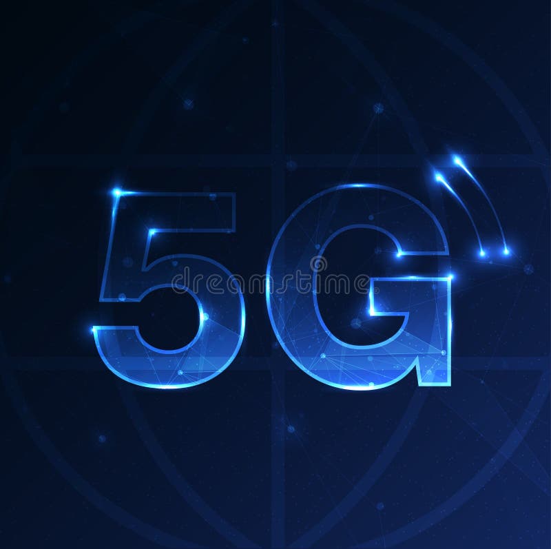5G Symbol New Wireless Internet Wifi Connection. Fifth Innovative ...