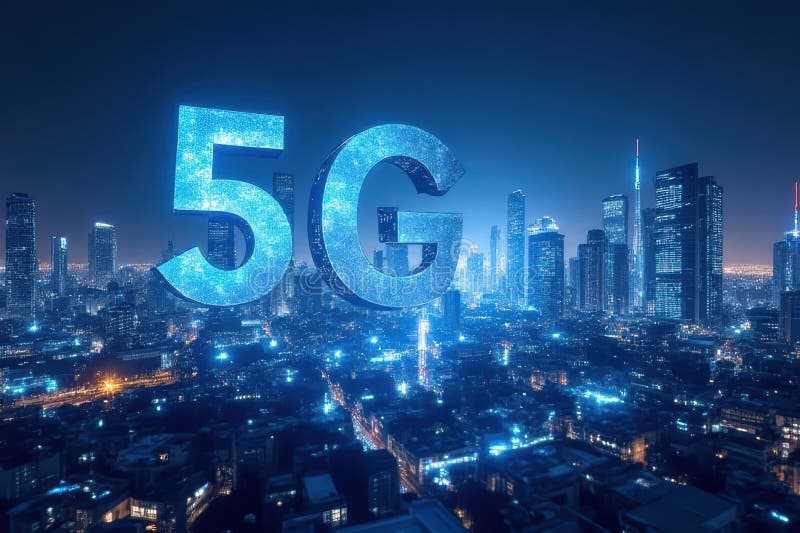 5G Technological Revolution Stock Illustration - Illustration of ...