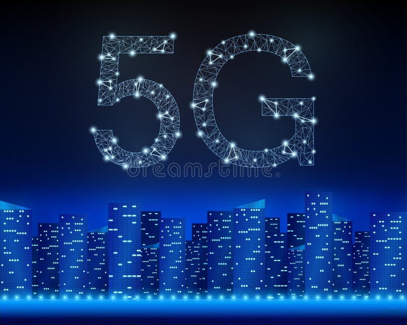 5G Technology background stock vector. Illustration of electronic ...