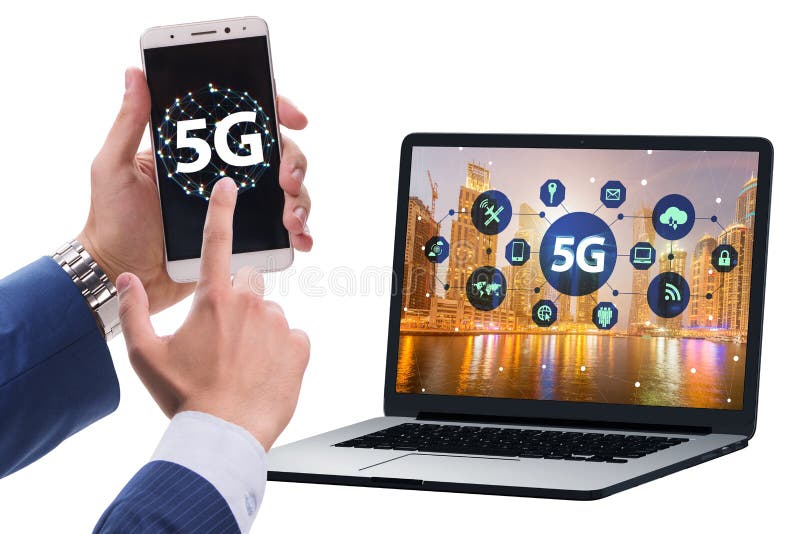 5G Mobile Technology Concept - High Internet Speed Stock Image - Image ...
