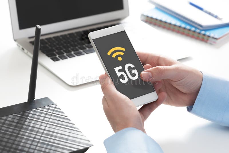 5G Technology High Speed Communication Stock Image - Image of flow ...