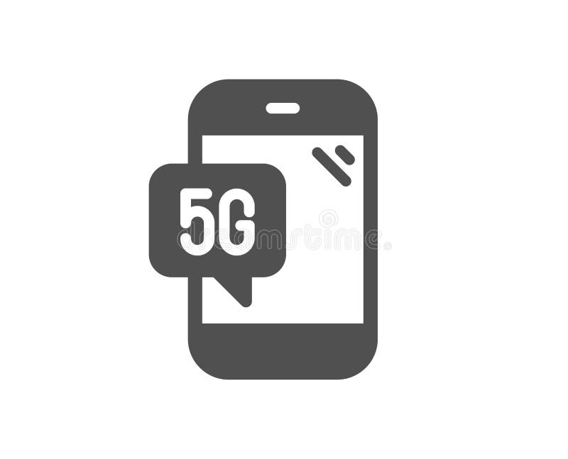 5g Technology Phone Icon. Wifi Wireless Network Sign. Vector Stock ...