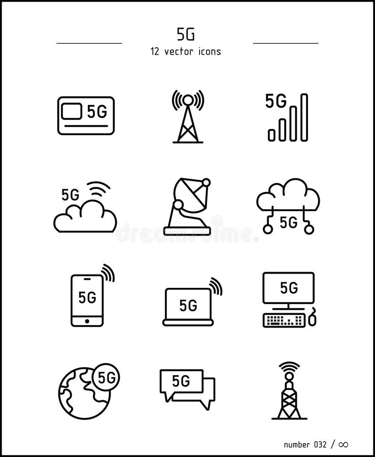 5G Technology Vector Images. Communication and Communication Stock ...