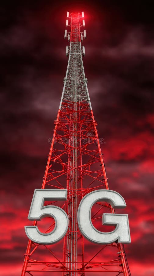 5G Telecommunication Tower: a Symbol of Modern Wireless Technology ...