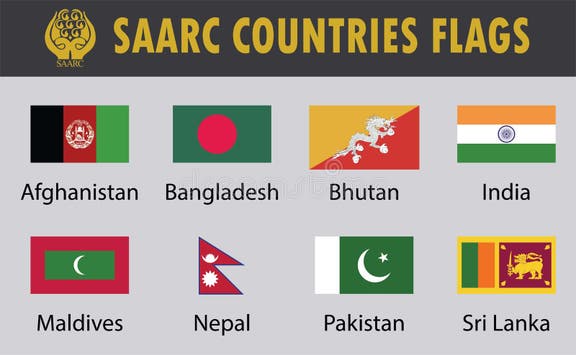 Flag Set of SAARC Countries Stock Vector - Illustration of flags ...