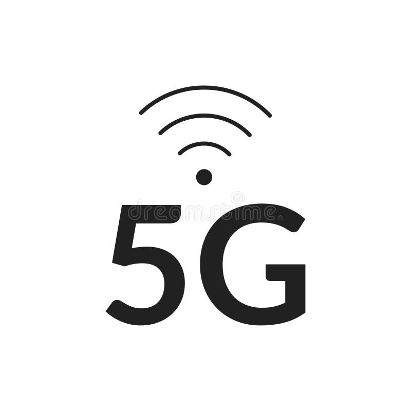 5G Vector Icon. Wireless 5th Generation Internet Network Stock ...