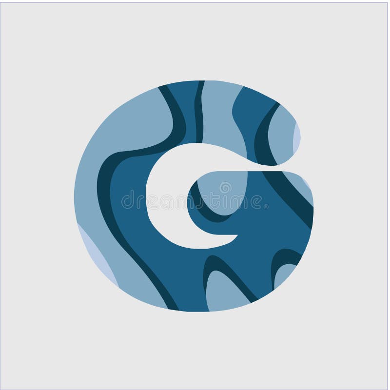 G Water Font Vector Template Design Illustration Stock Vector ...