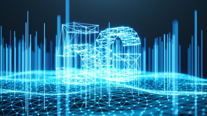 5G Wireless High-speed Mobile Internet. Technology Concept. High Speed ...