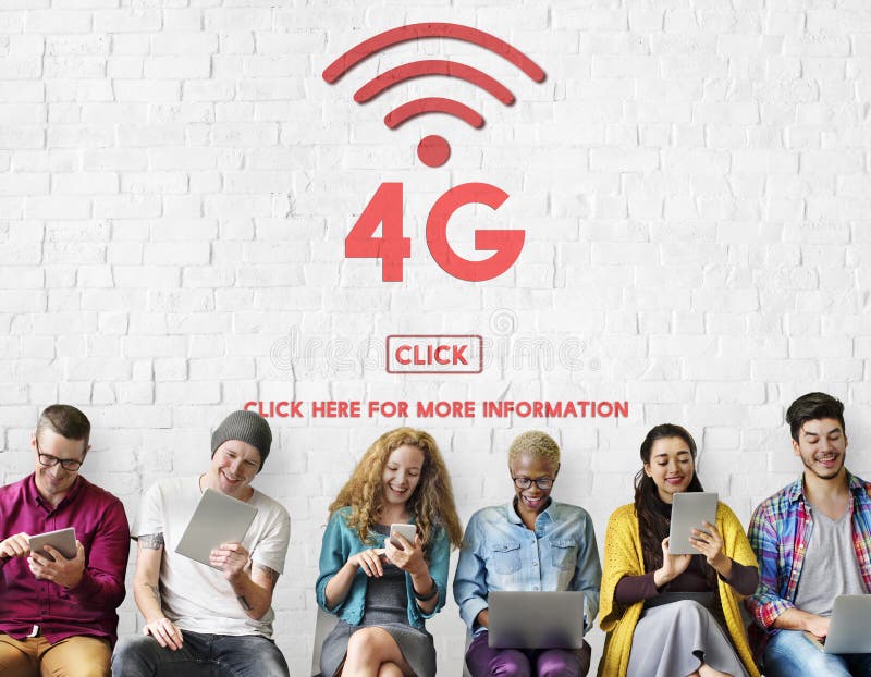 4G Wireless Online Technology Wifi Network Concept Stock Photo - Image ...