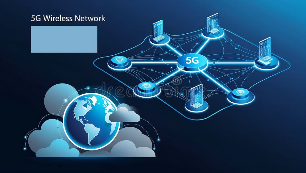 5G Wireless Revolution HighSpeed Data Transmission Stock Illustration ...