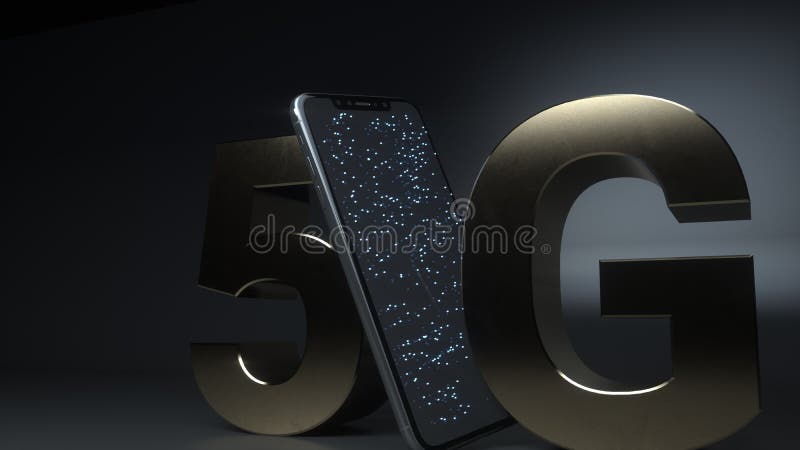 5G Wirless Mobile Information Technology Stock Illustration ...