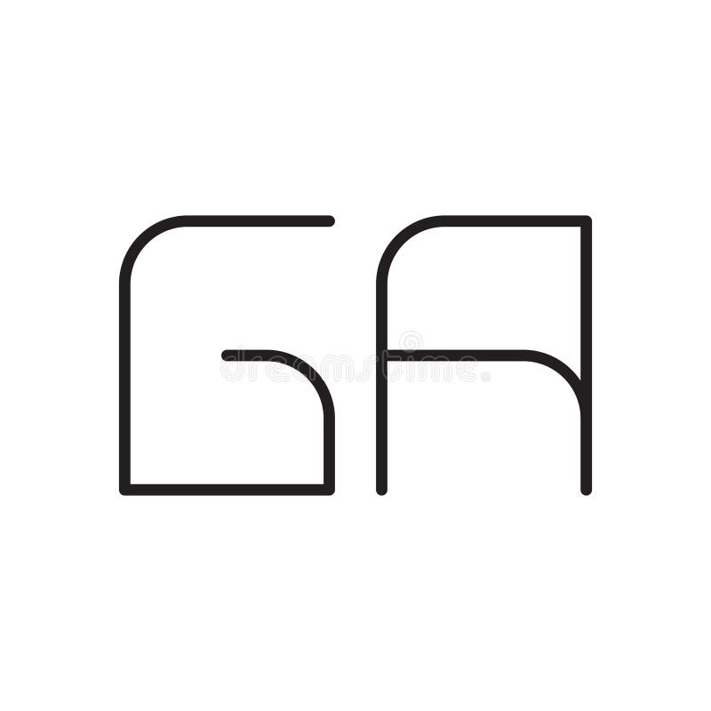 Ga Initial Letter Vector Logo Icon Stock Vector - Illustration of ...