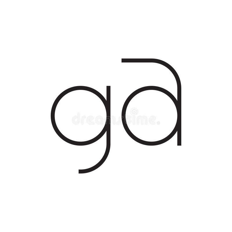 Ga Initial Letter Vector Logo Icon Stock Vector - Illustration of ...
