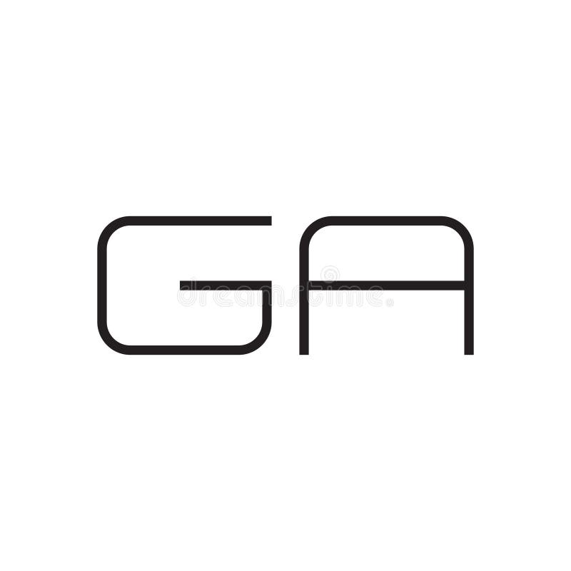 Ga Initial Letter Vector Logo Icon Stock Vector - Illustration of ...