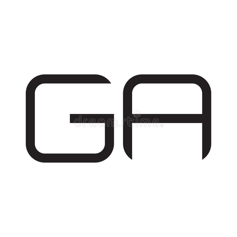 Ga Initial Letter Vector Logo Icon Stock Vector - Illustration of ...