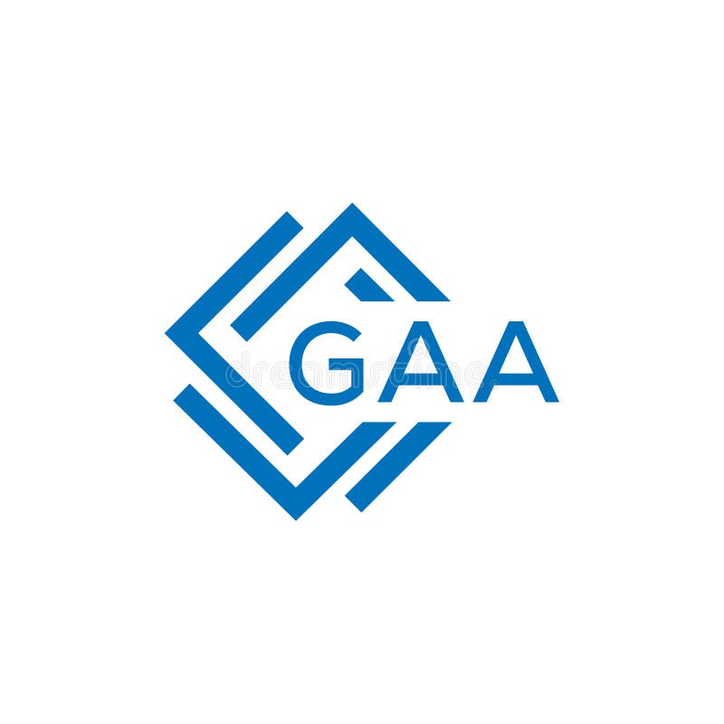 GAA Letter Logo Design on White Background. GAA Creative Circle Letter ...