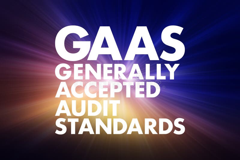 GAAS - Generally Accepted Audit Standards Acronym, Business Concept ...