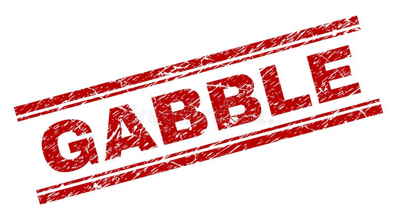 Scratched Textured GABBLE Stamp Seal Stock Vector - Illustration of ...