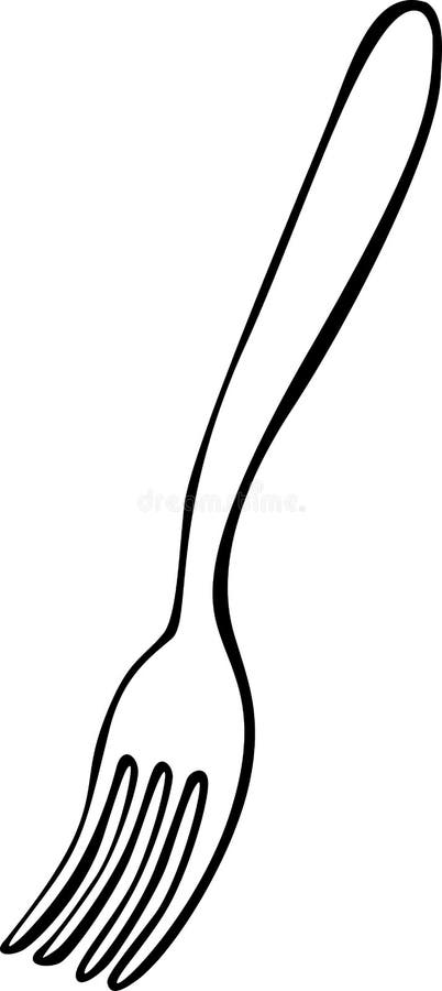 Gabel vektor abbildung. Illustration von gerät, zähne - 6109744