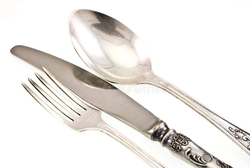 Gabel und Löffel stockbild. Bild von nichtrostend, hilfsmittel - 14390647