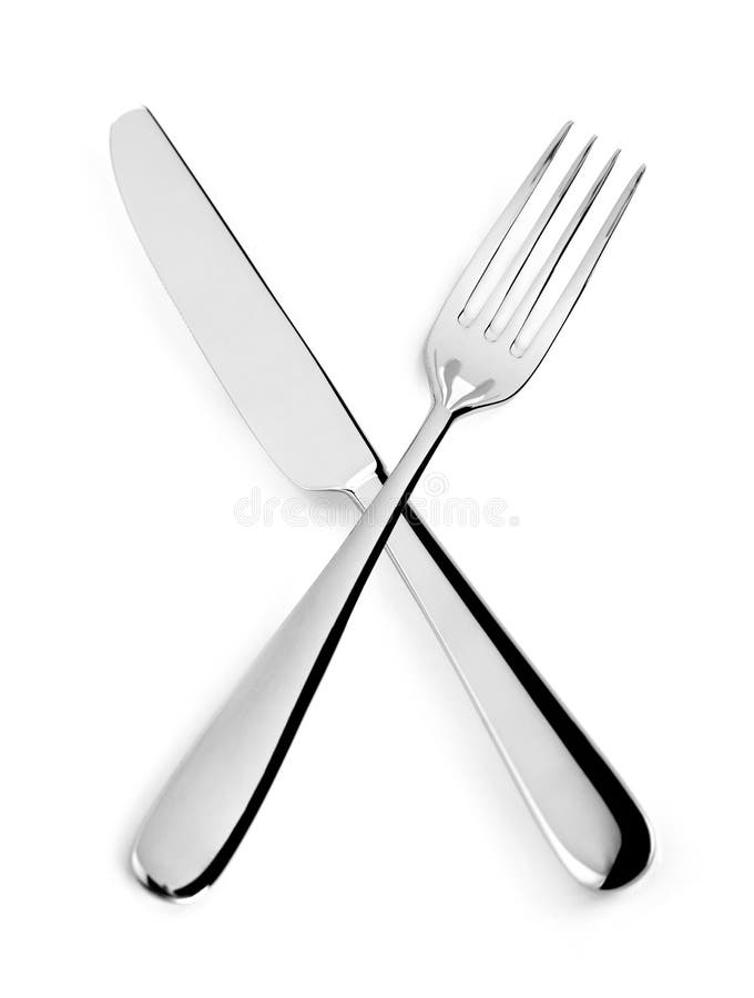 Gabel, Messer Und Schneidebrett Stockfoto - Bild von ausschnitt ...