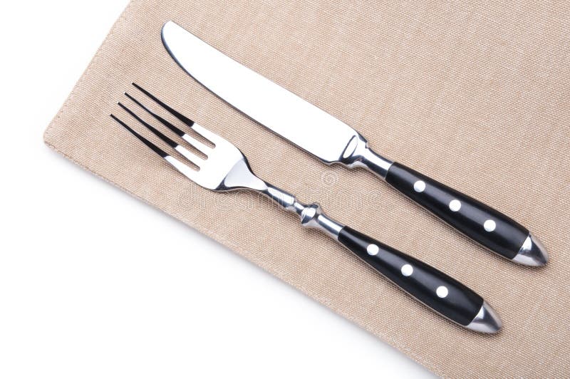 Gabel und Messer stockfoto. Bild von gerät, gabel, beschaffenheit ...
