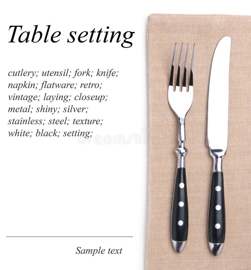 Gabel und Messer stockfoto. Bild von gerät, gabel, beschaffenheit ...