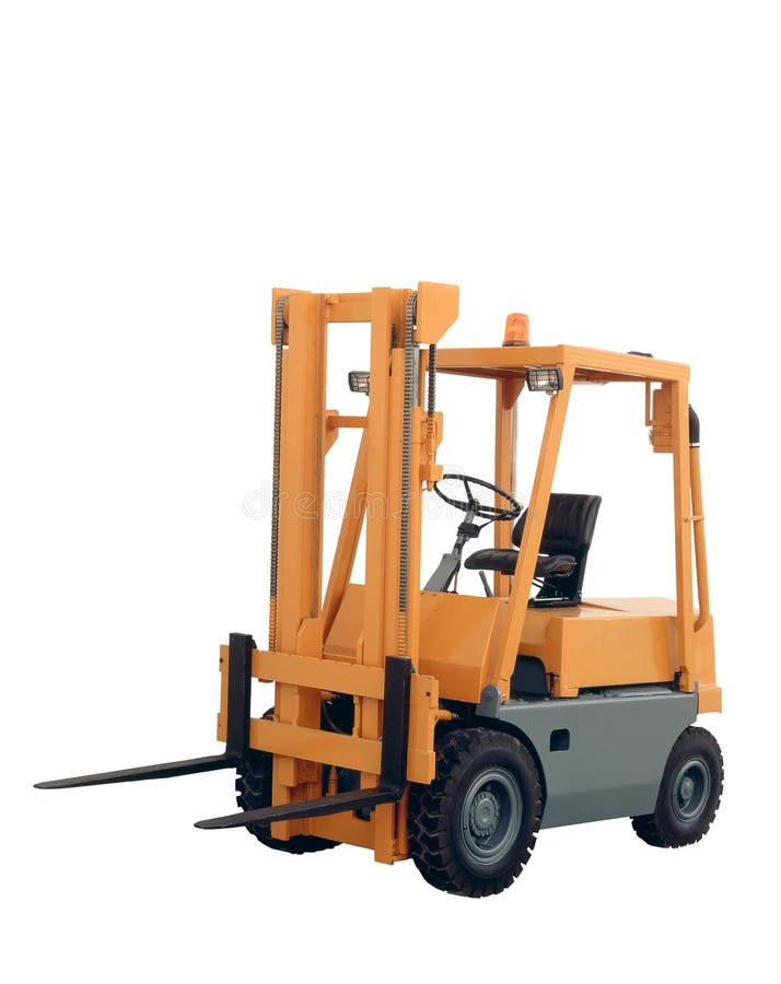 Gabelstapler Getrennt Auf Weiß Stockfoto - Bild von höhenruder ...