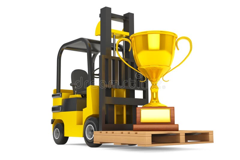Gabelstapler Mit Leerer Palette Stockfoto - Bild von gabel ...