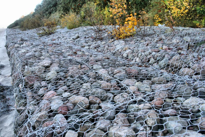 Gabions - Coastal Protection Stock Photo - Image of form, ocean: 68278902