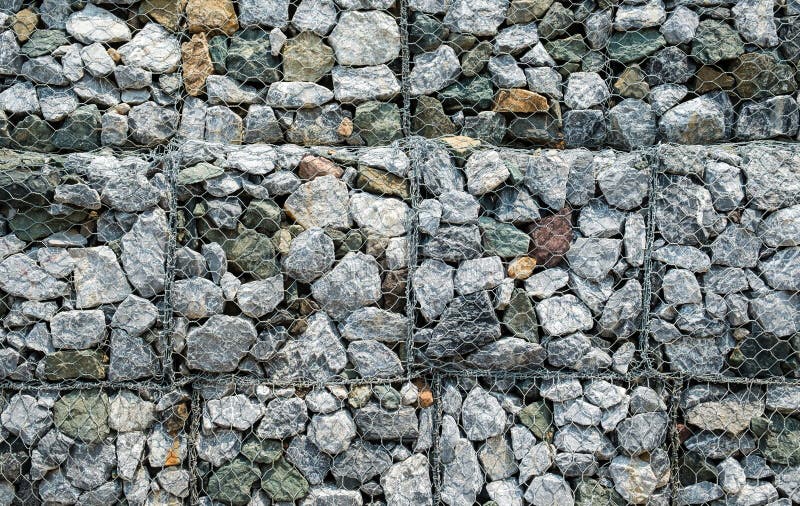 Gabions stock image. Image of wall, wire, gabion, mesh - 28643473