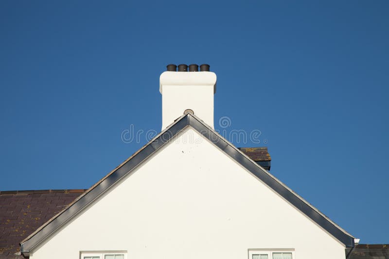 Slate gable end. stock photo. Image of alarm, hedge, green - 24795076