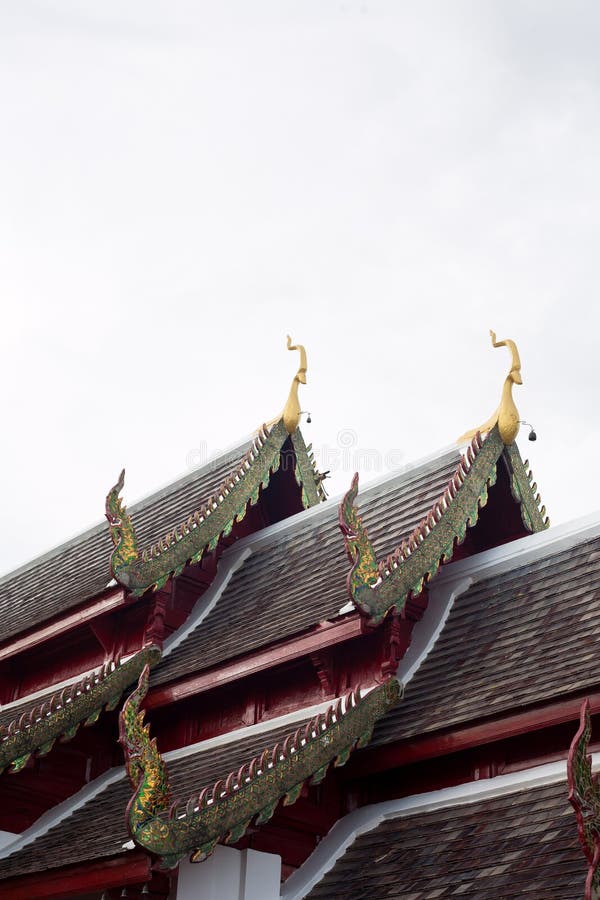 Gable and roof temple stock image. Image of architecture - 45708547