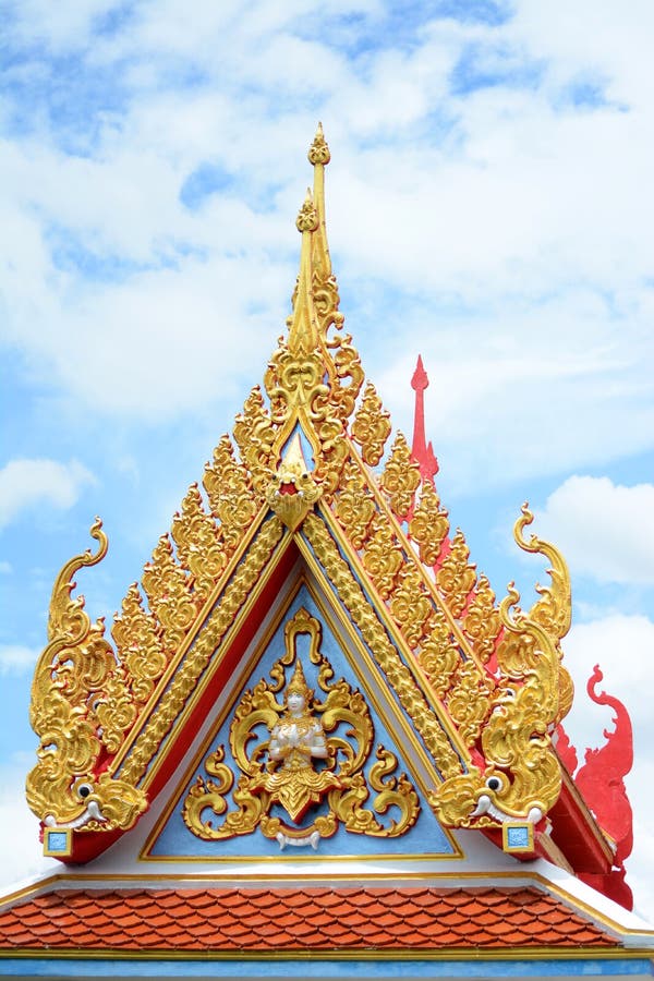 Gable temple stock photo. Image of gable, buddist, asian - 42859254