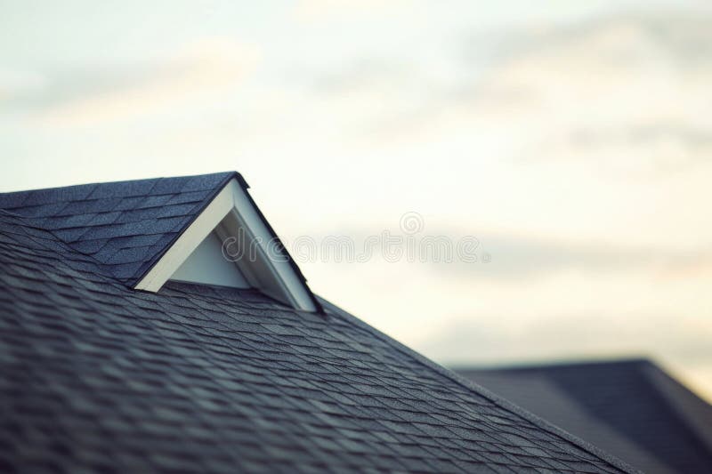 Gabled Roof Design stock image. Image of detail, daylight - 382328715