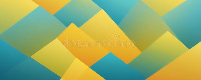 Gabled Shapes in Yellow Light Cyan Stock Image - Image of pattern ...
