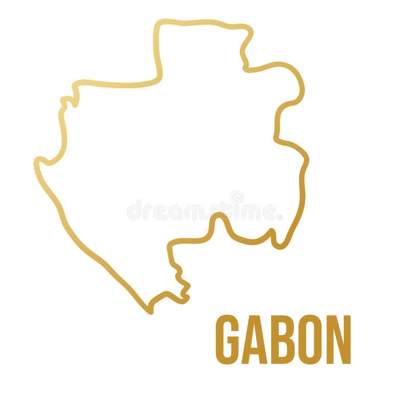 Gabon country map stock illustration. Illustration of icon - 322668820
