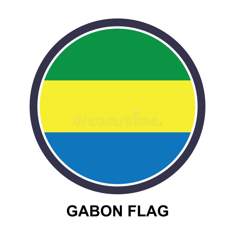 Gabon flag icon stock vector. Illustration of color - 304252483