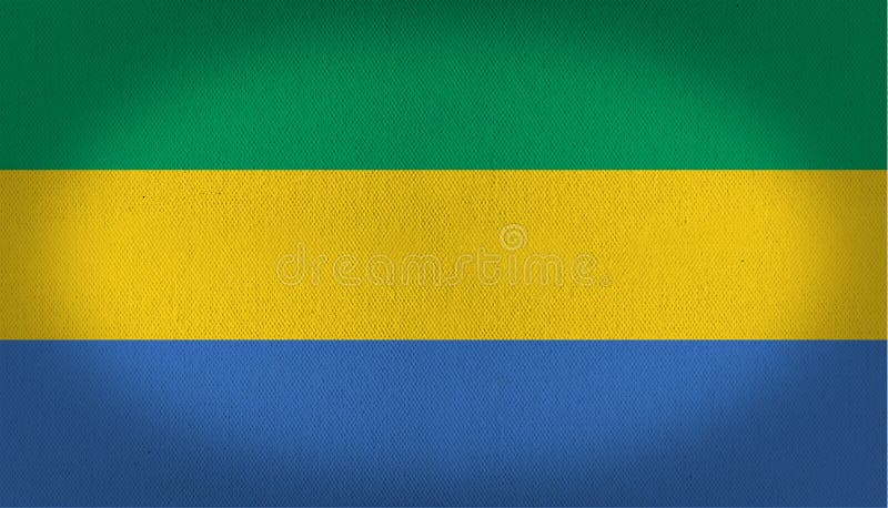 Gabon flagga stock illustrationer. Illustration av bakgrund - 93115929