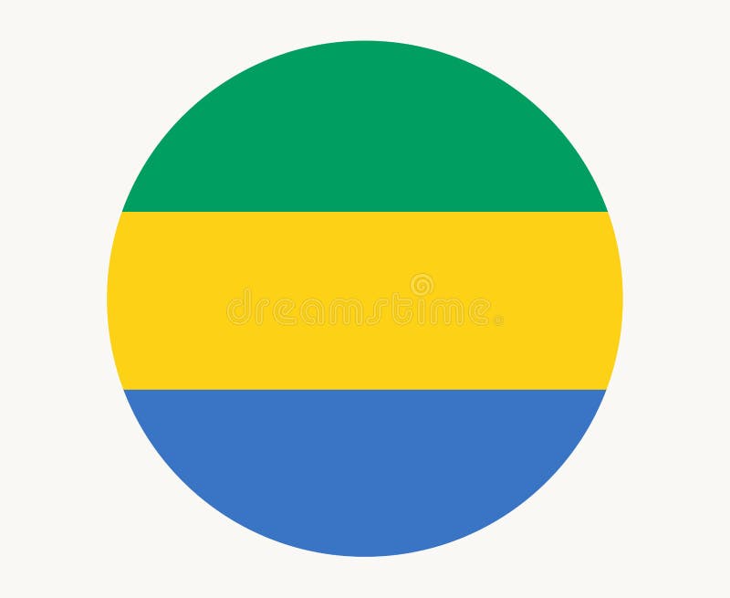 Gabon Flag National Africa Emblem Icon Vector Stock Illustration ...