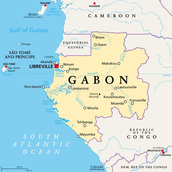 Gabon, the Gabonese Republic, a Country in Central Africa, Political ...