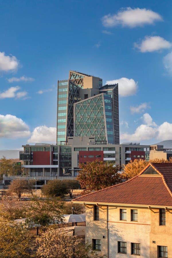 Gaborone City Aerial View, Capital of Botswana, Skyscraper Stock Image ...
