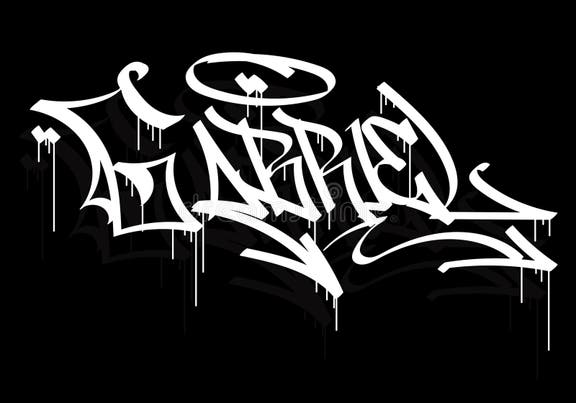GABRIEL Word Graffiti Tag Style Stock Vector - Illustration of ...