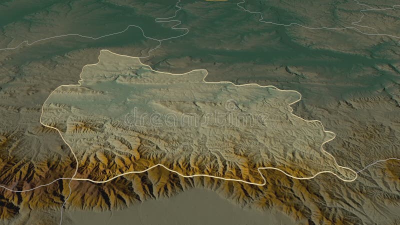 Gabrovo, Bulgaria - Outlined. Relief Stock Illustration - Illustration ...